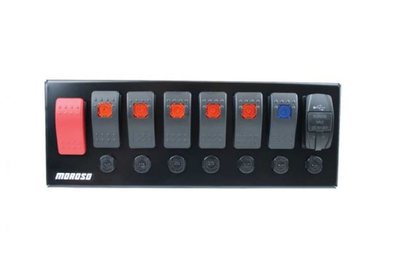 Moroso Switch Panel Rocker LED w/USB & Breakers Rollcage – Evolved Tuning